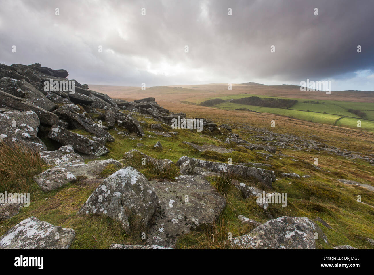 The rocky Tors on Belstone Common, Dartmoor, Belstone near Oakhampton ...