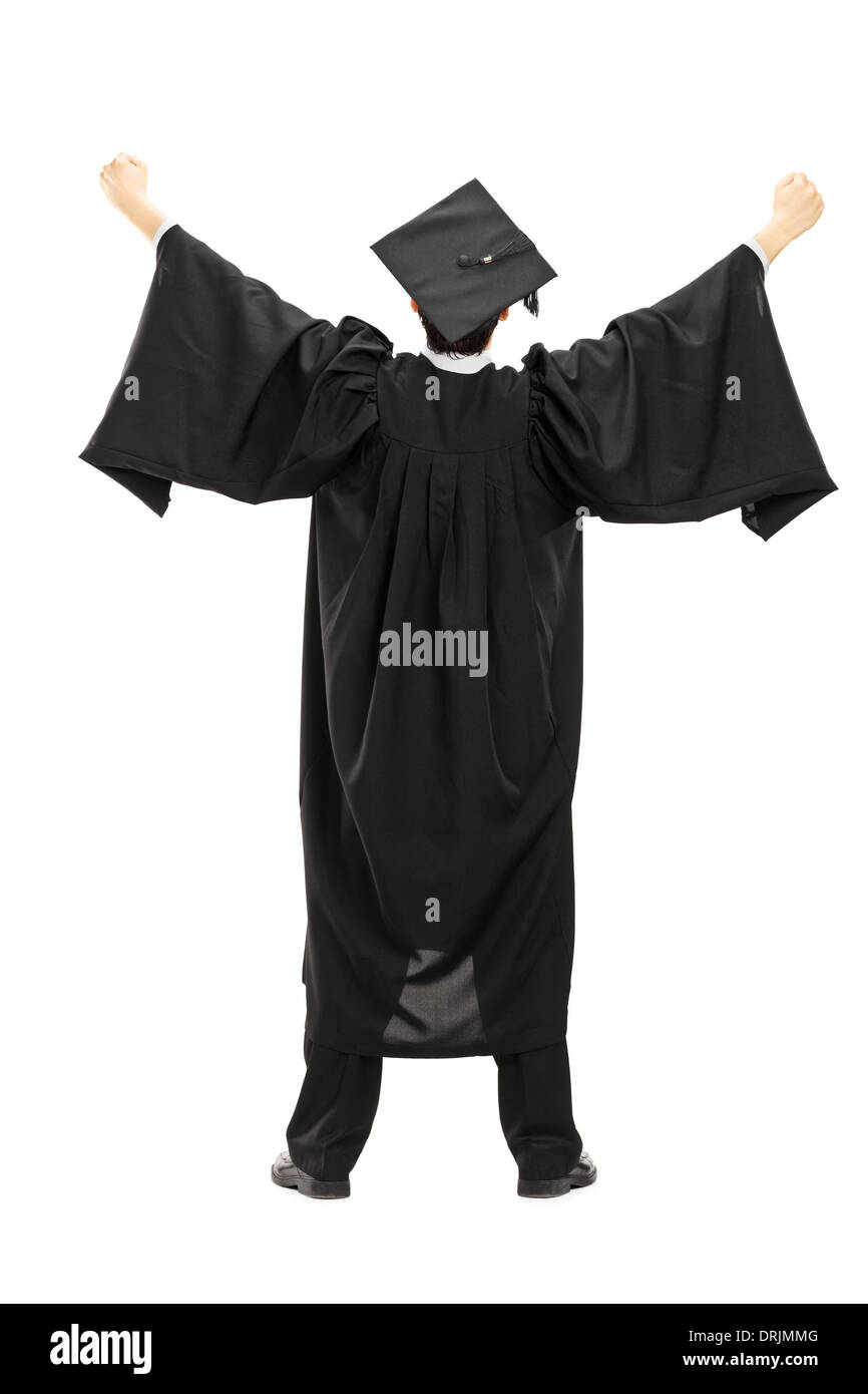 College graduate rear view Cut Out Stock Images & Pictures - Alamy