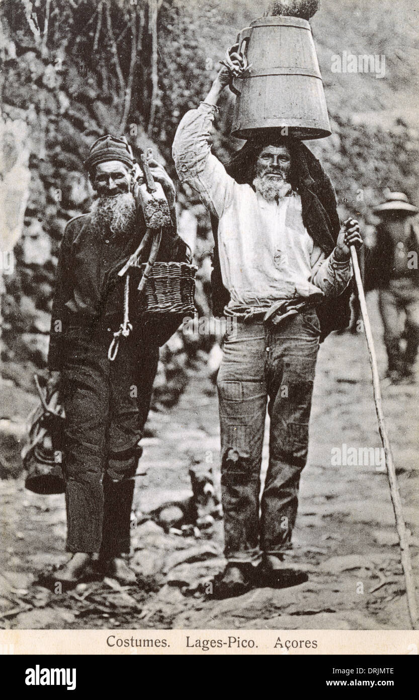 Two men from Lajes do Pico, Azores Stock Photo - Alamy