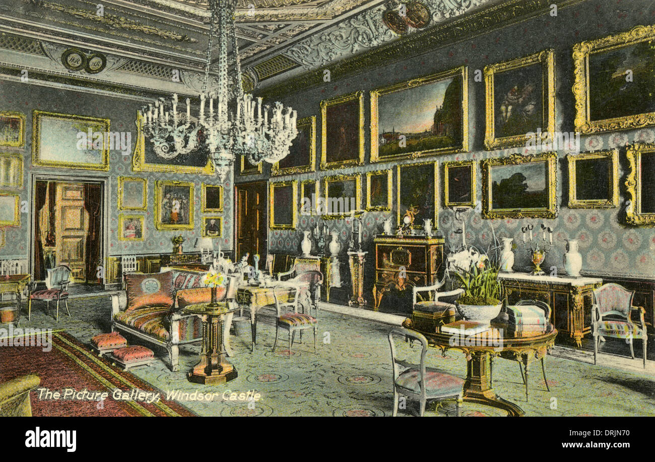 The Picture Gallery, Windsor Castle Stock Photo - Alamy
