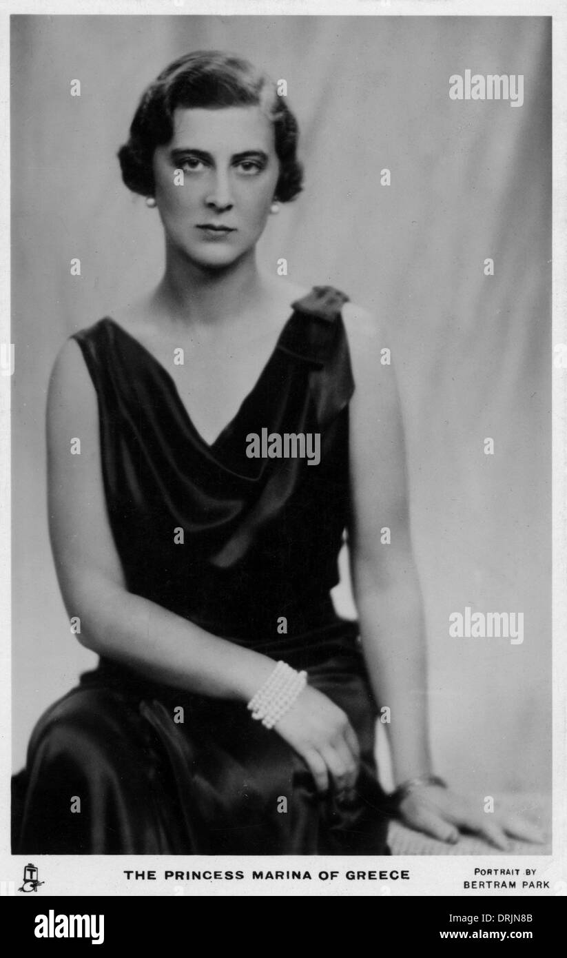 The Princess Marina of Greece Stock Photo - Alamy