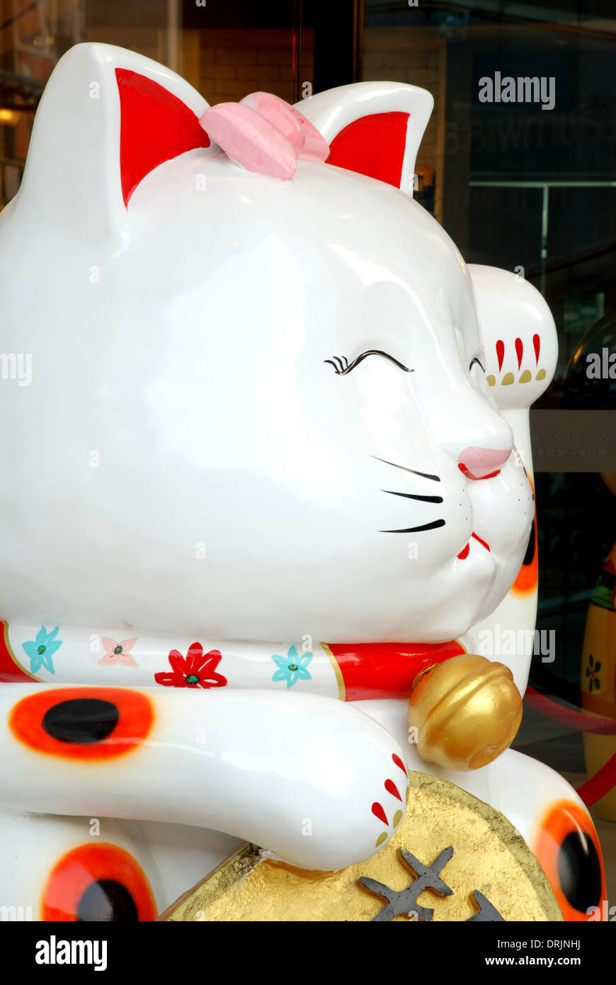 Lucky cat belief of Japanese Stock Photo - Alamy
