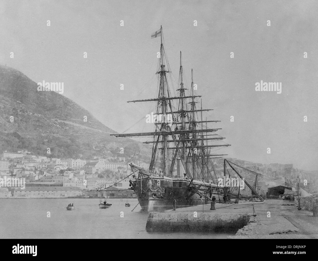 HMS Minotaur at Gibraltar Stock Photo - Alamy