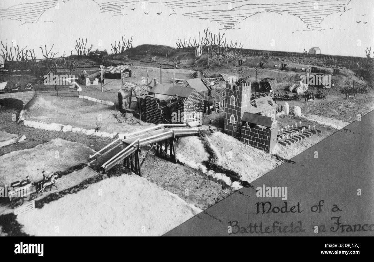 A model of a battlefield in France Stock Photo - Alamy