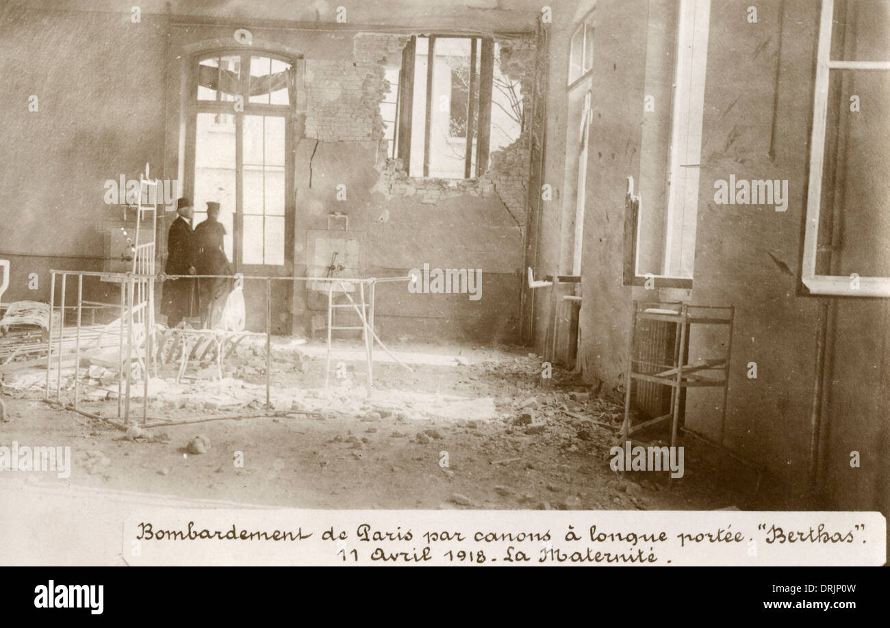Bombardment of Paris in the First World War Stock Photo - Alamy