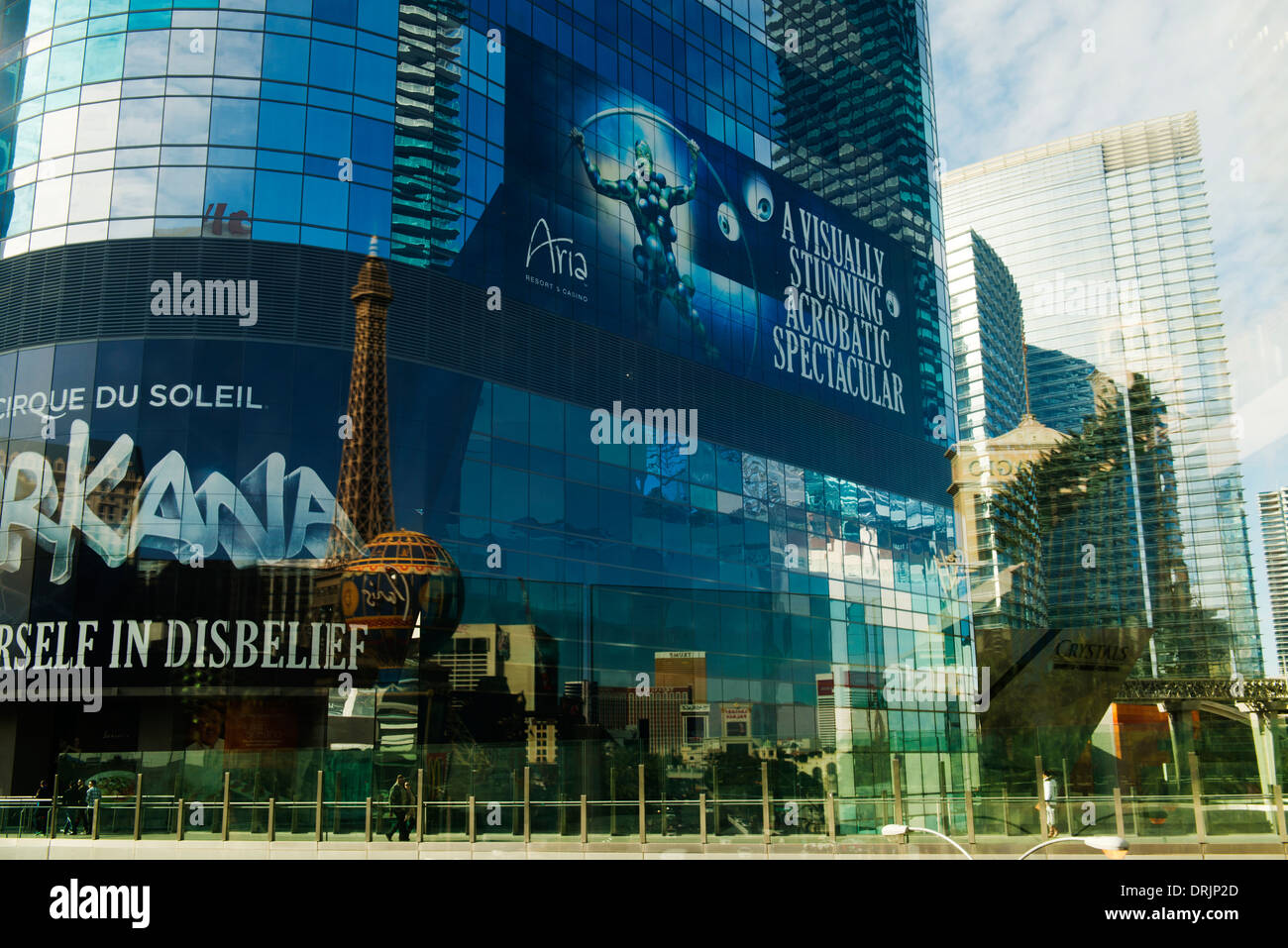 Exterior of part of the Aria complex Stock Photo - Alamy