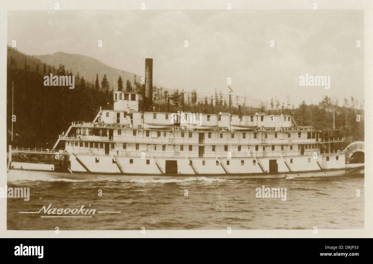 S.W.S. Nasookin, a sternwheel steamboat. Canada Stock Photo - Alamy