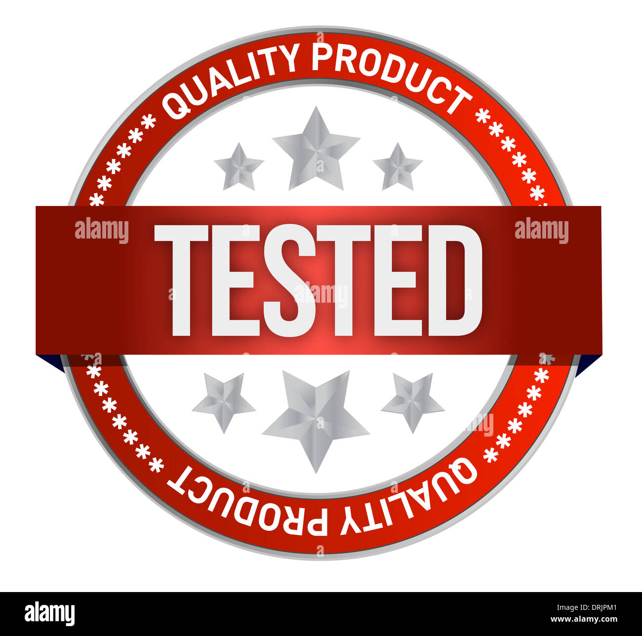 illustration of tested icon on white background Stock Photo - Alamy