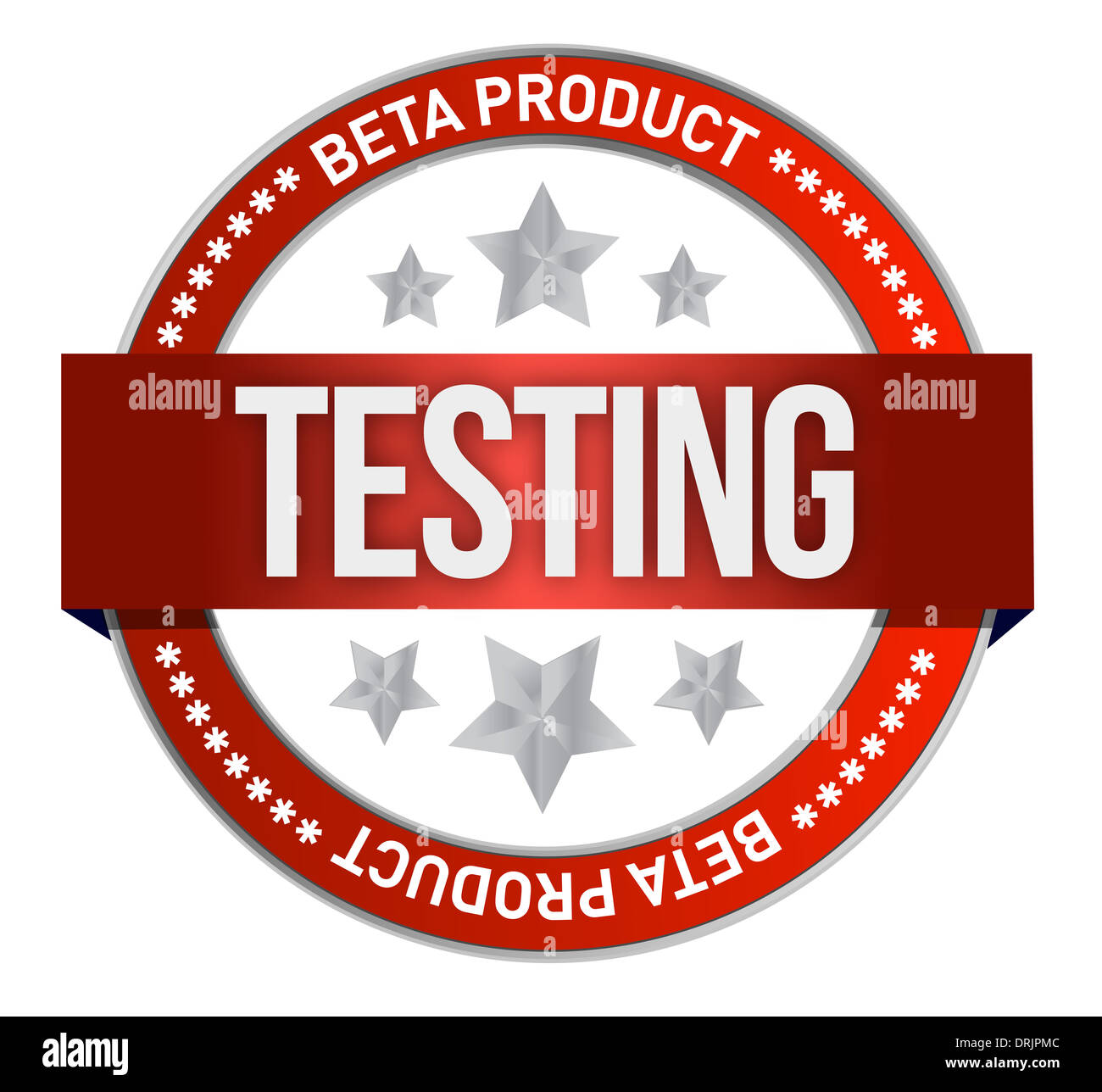 red stamp that shows the term beta testing illustration Stock Photo - Alamy