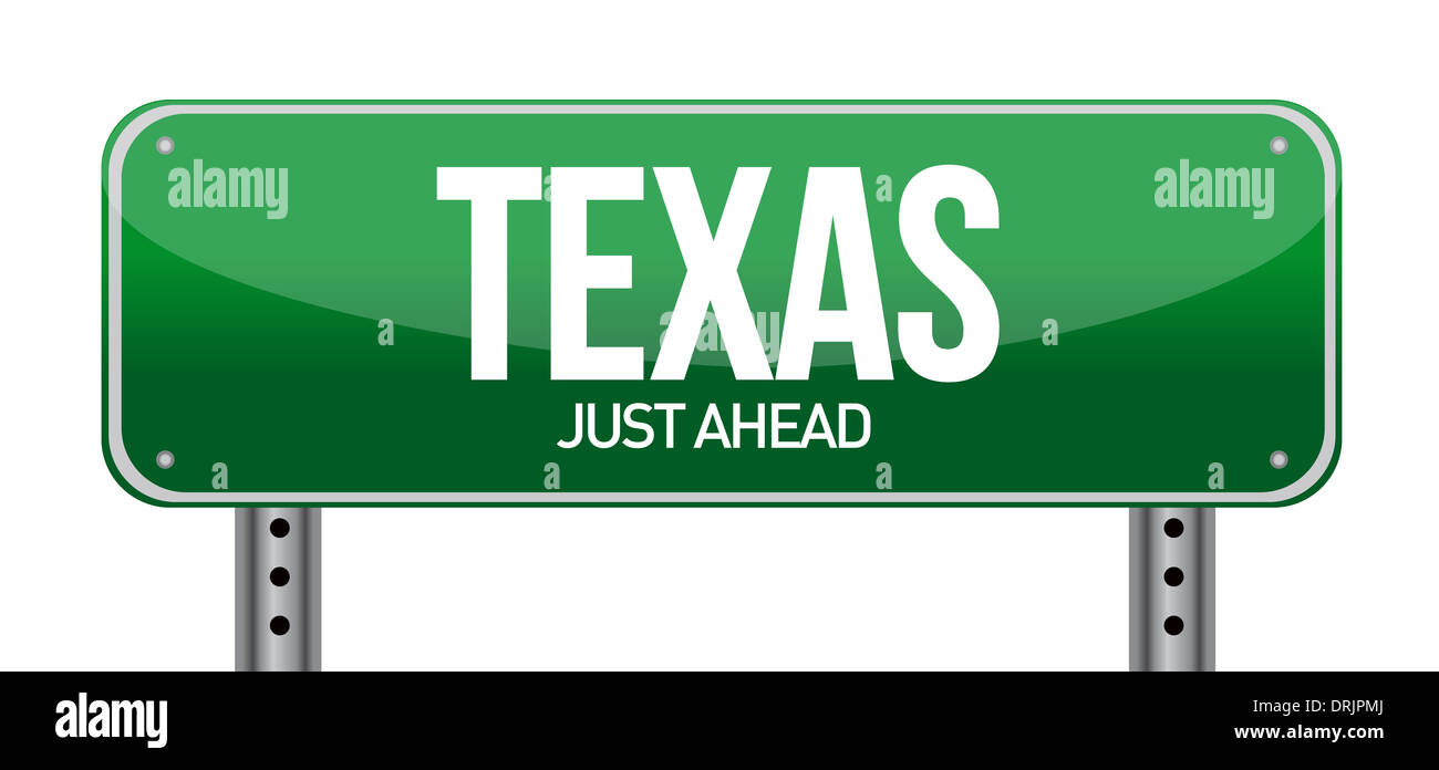 Texas Road Sign illustration design over a white background Stock Photo ...