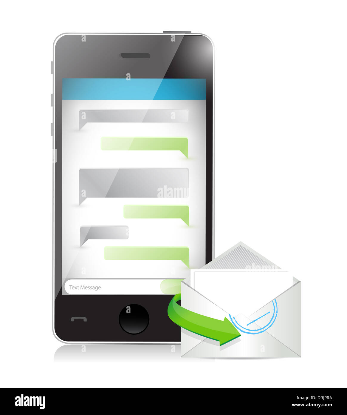 mail communication concept illustration design over a white background ...