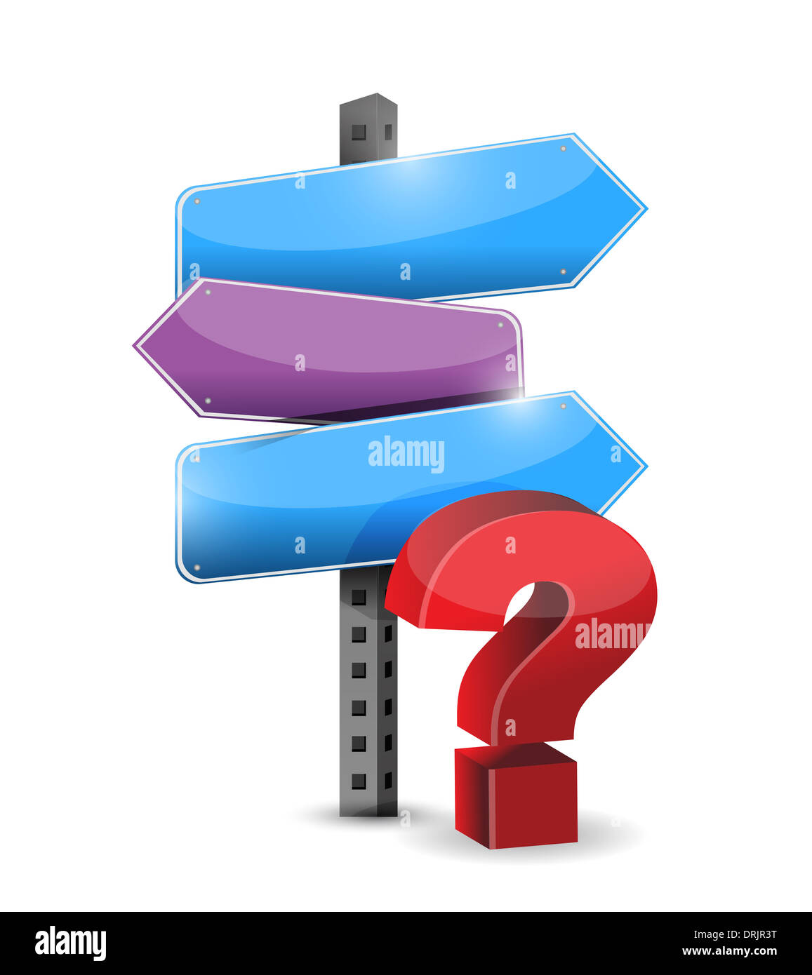 Question mark road sign hi-res stock photography and images - Alamy