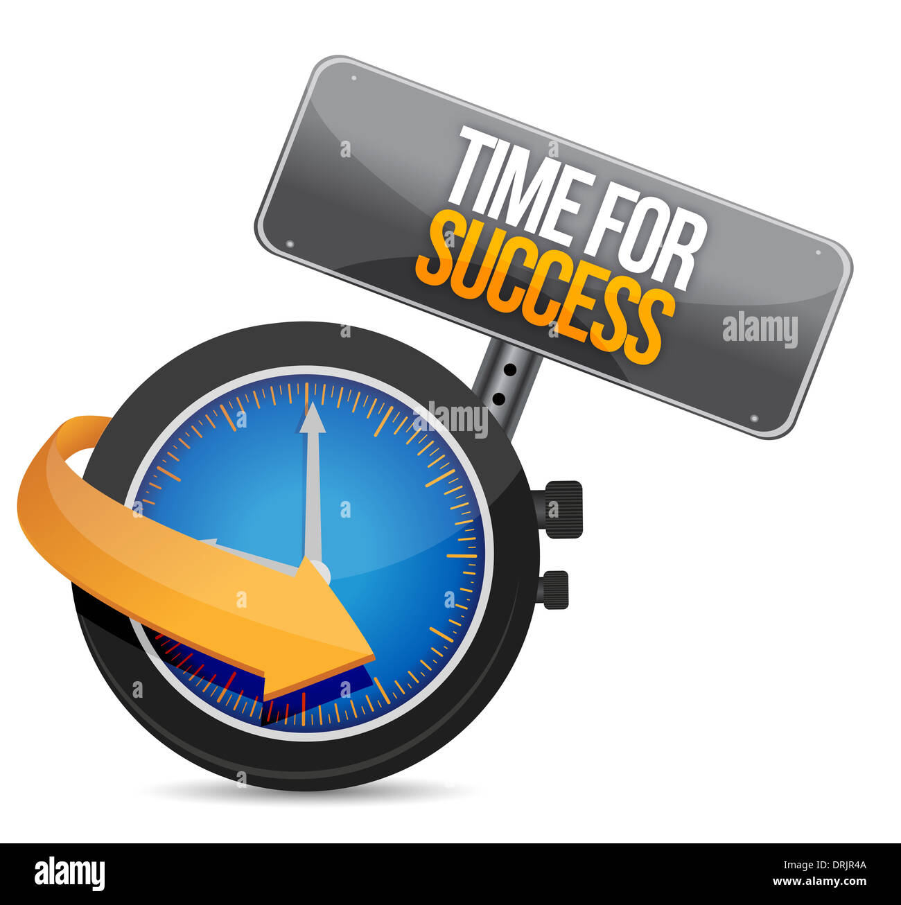 Time for Success illustration design over a white background Stock ...