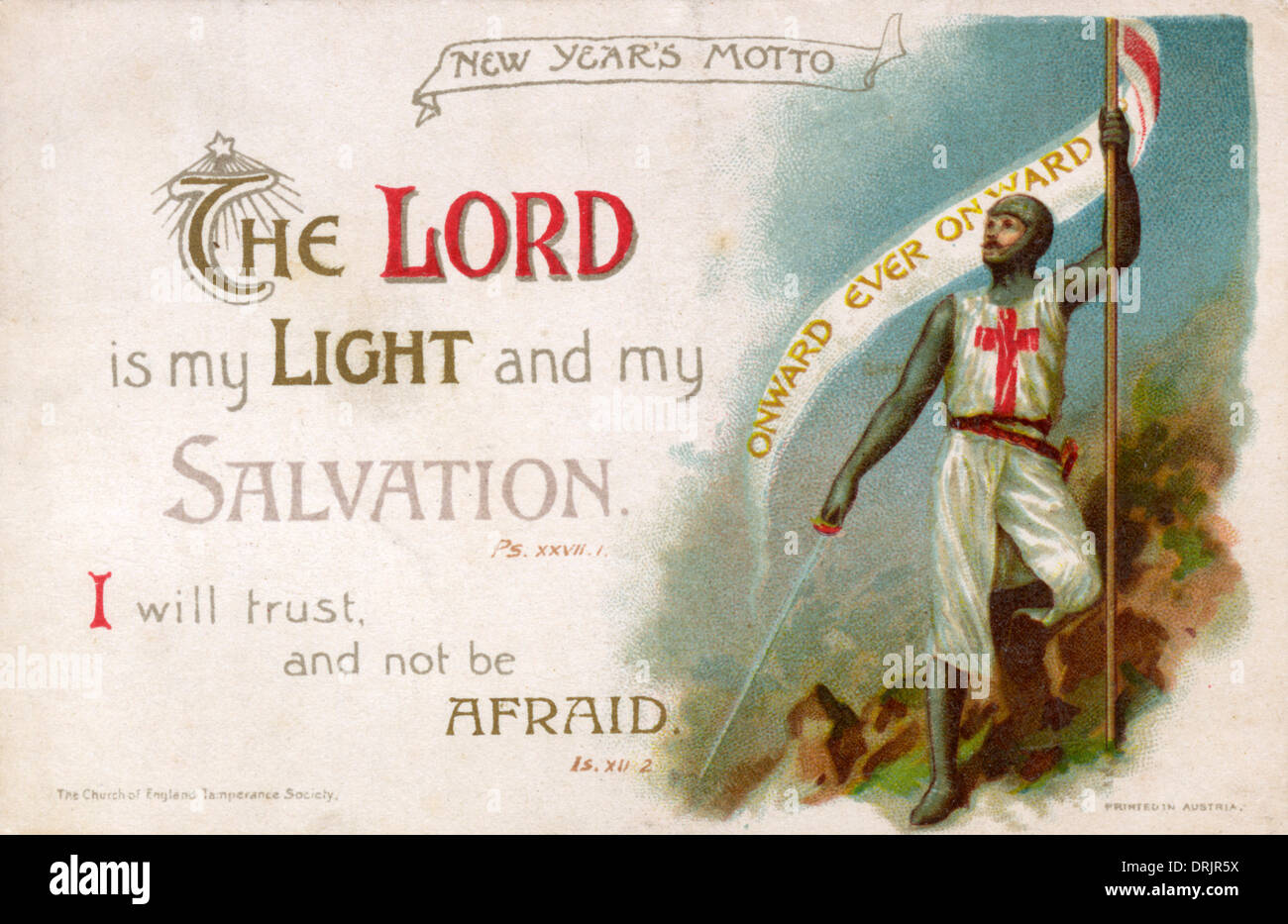 Church of England Temperance Society motto Stock Photo - Alamy