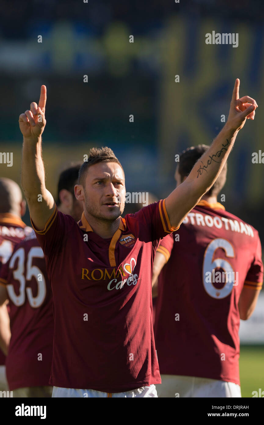 Verona, Italy. 26th Jan, 2014. Francesco Totti (Roma) Football / Soccer ...