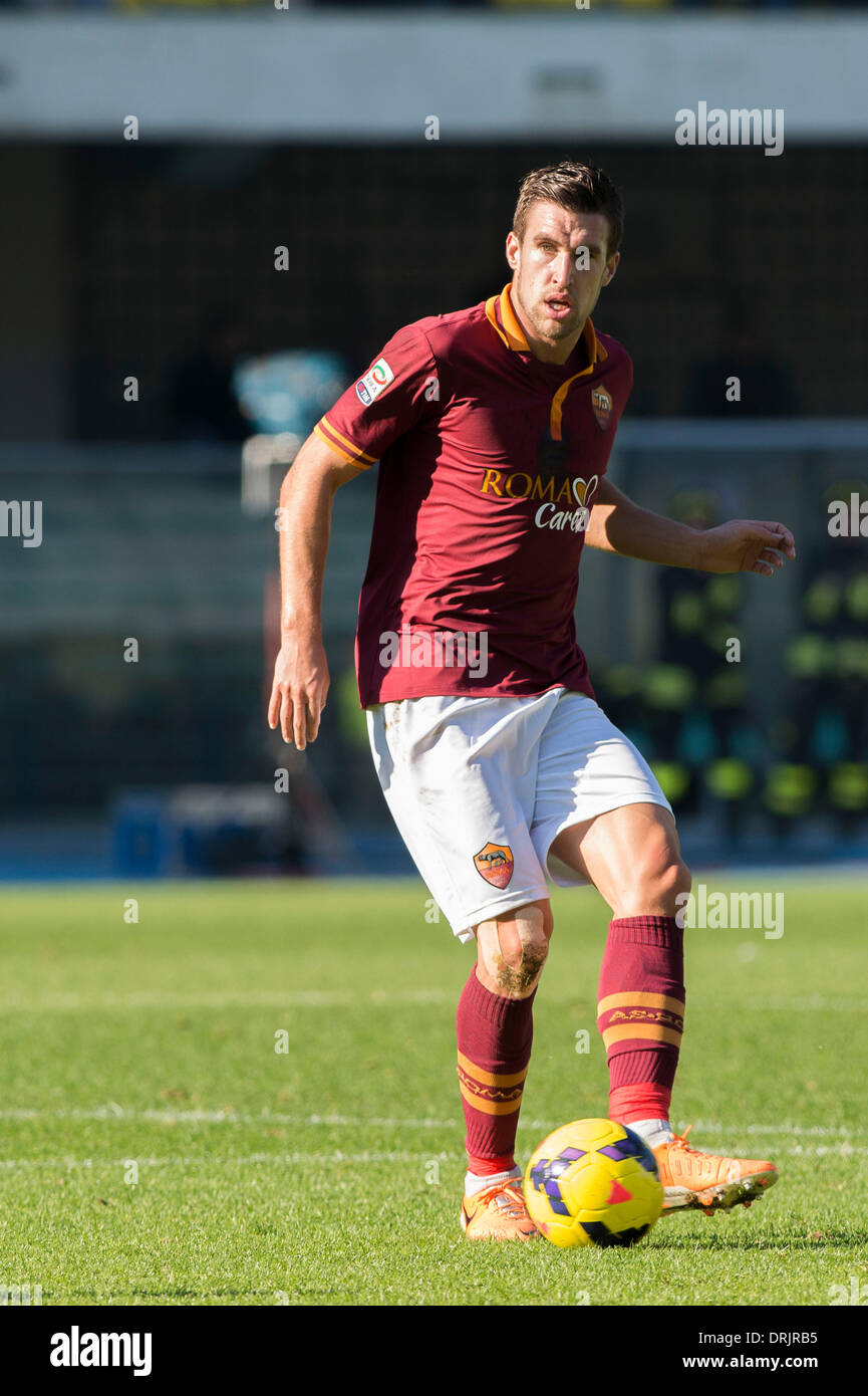 Verona, Italy. 26th Jan, 2014. Kevin Strootman (Roma) Football / Soccer ...