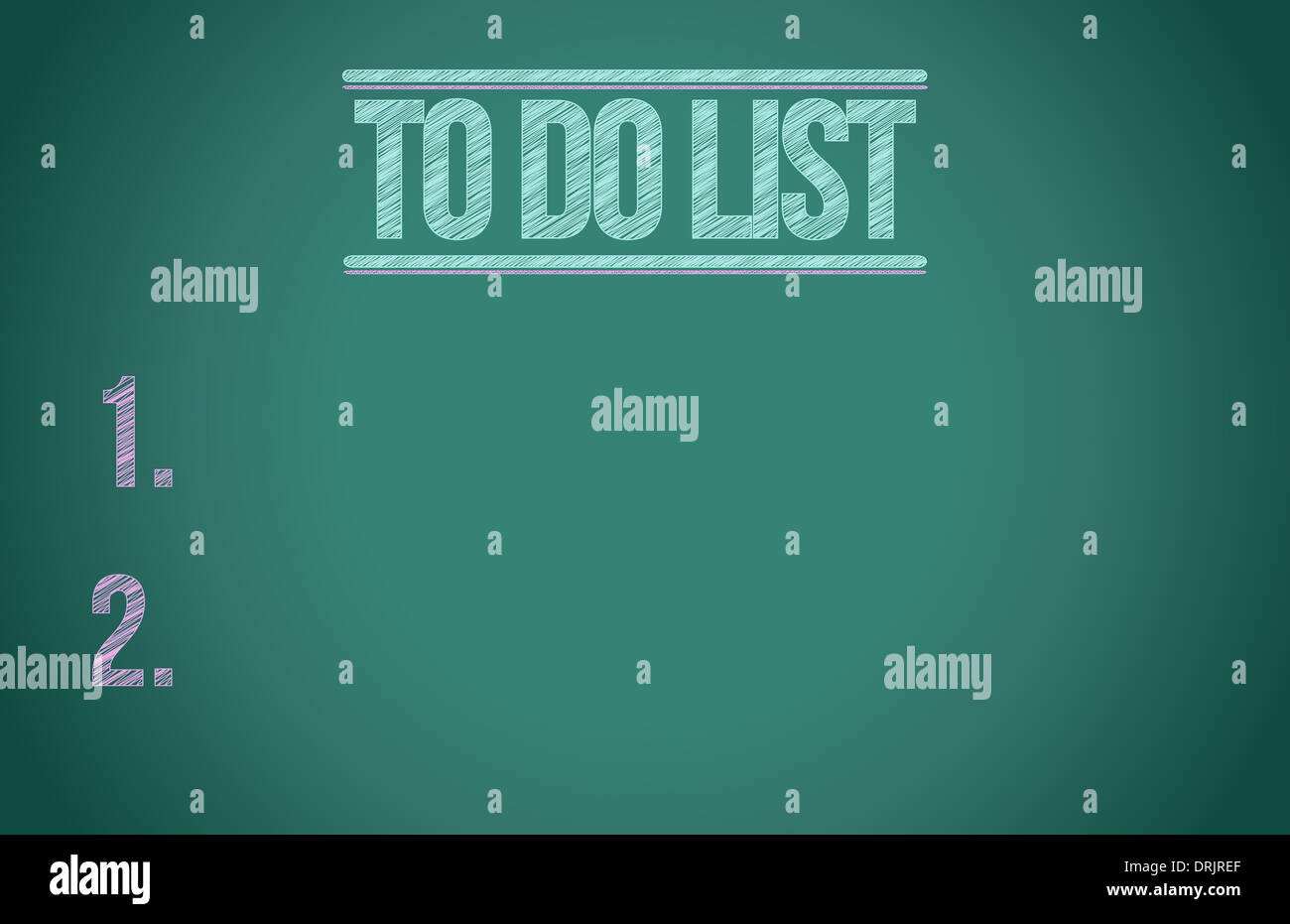 to do list chalkboard illustration design graphic Stock Photo - Alamy