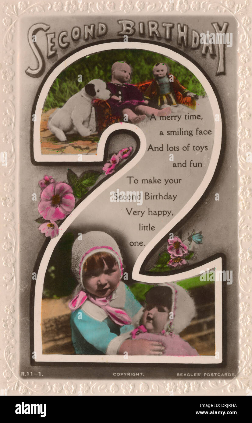 Children birthday card hi-res stock photography and images - Alamy