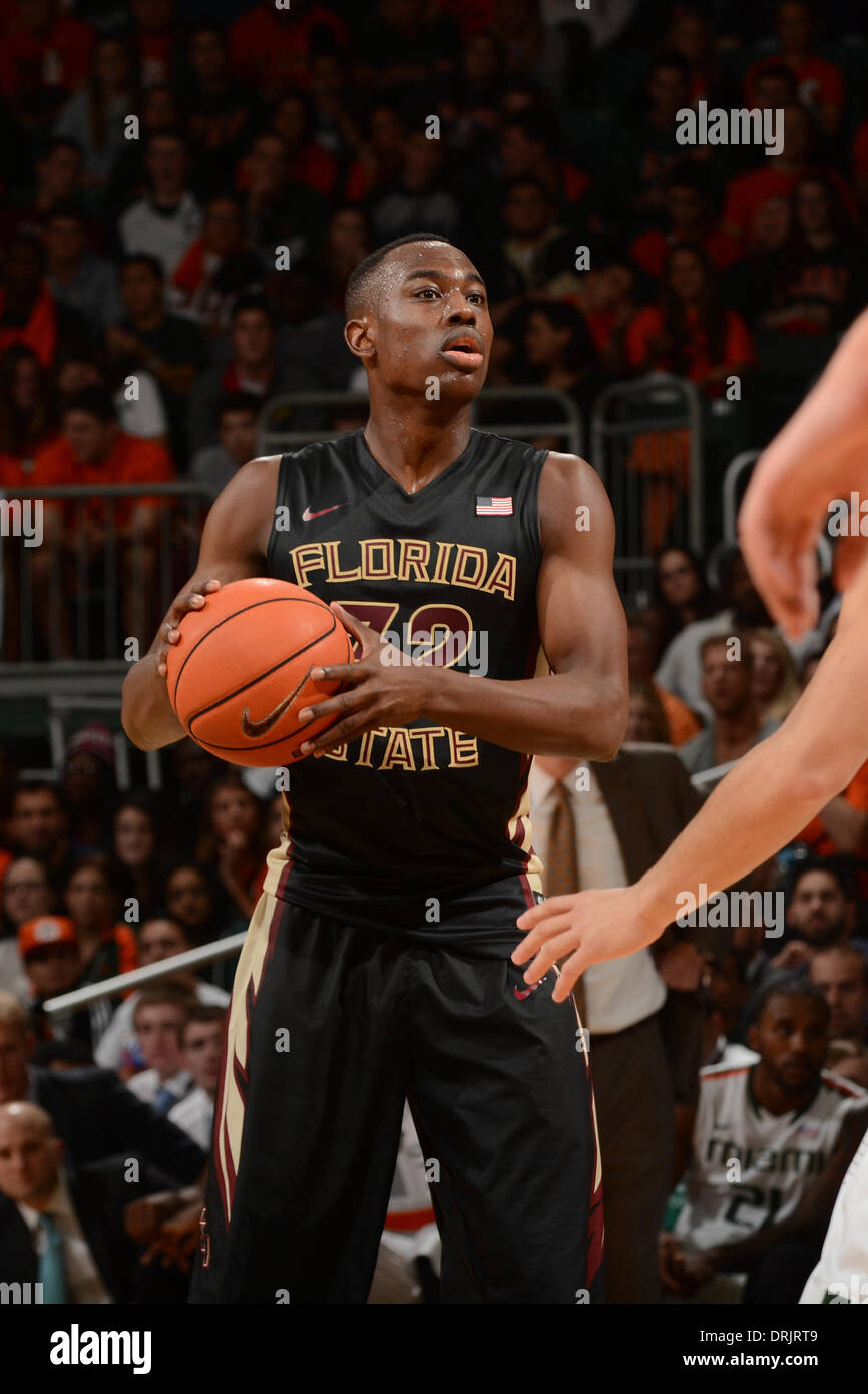 Coral Gables, FL, USA. 15th Jan, 2014. Montay Brandon #32 of Florida ...