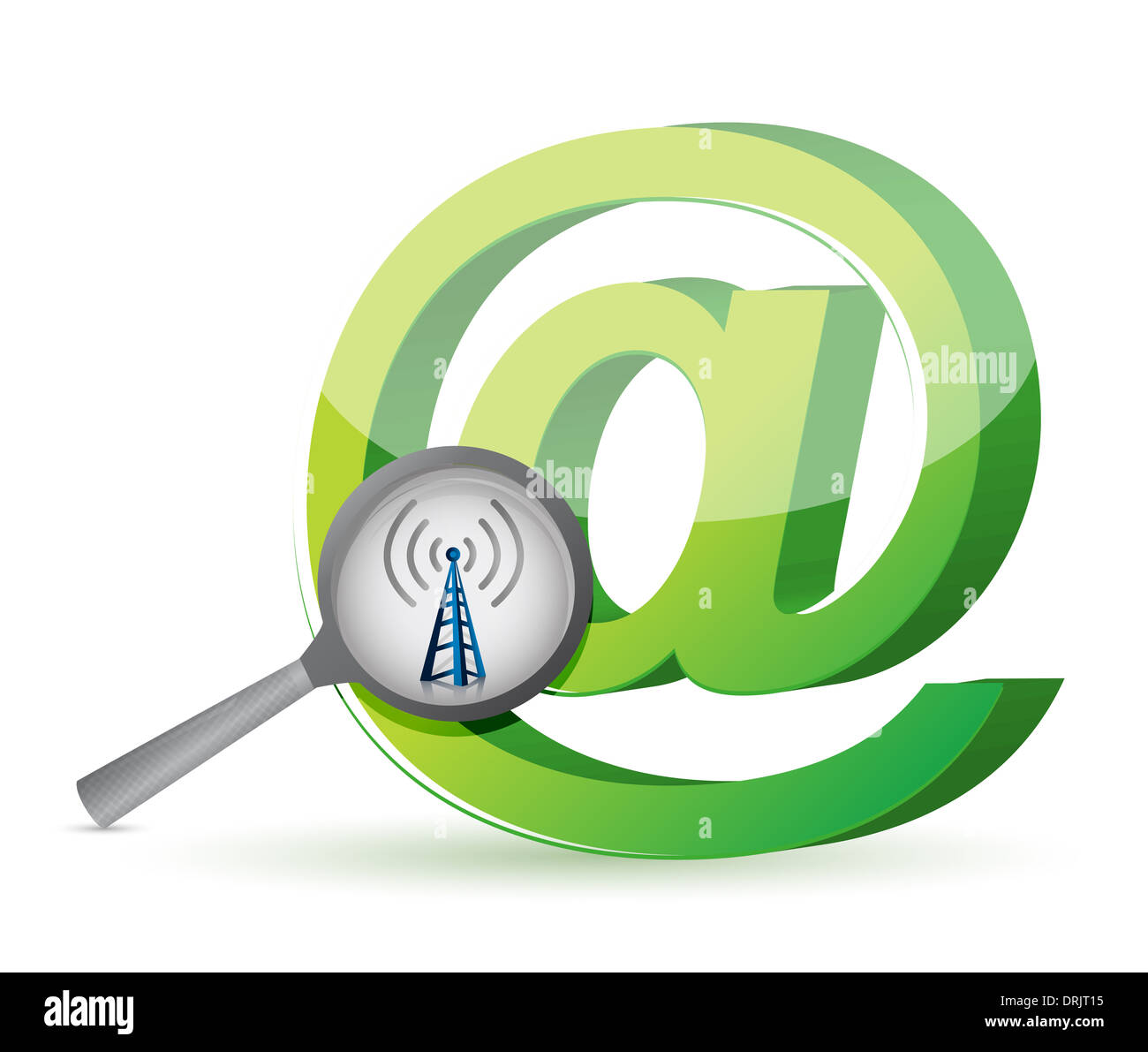 searching for signal illustration design on a gold background Stock ...