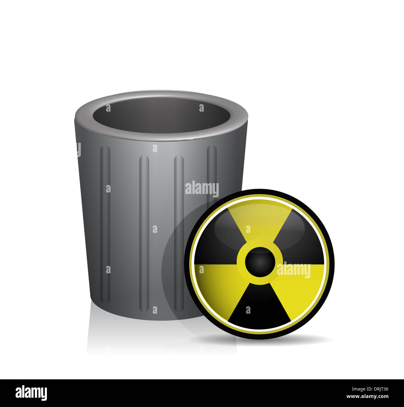 radioactive trash illustration design over a white background Stock ...