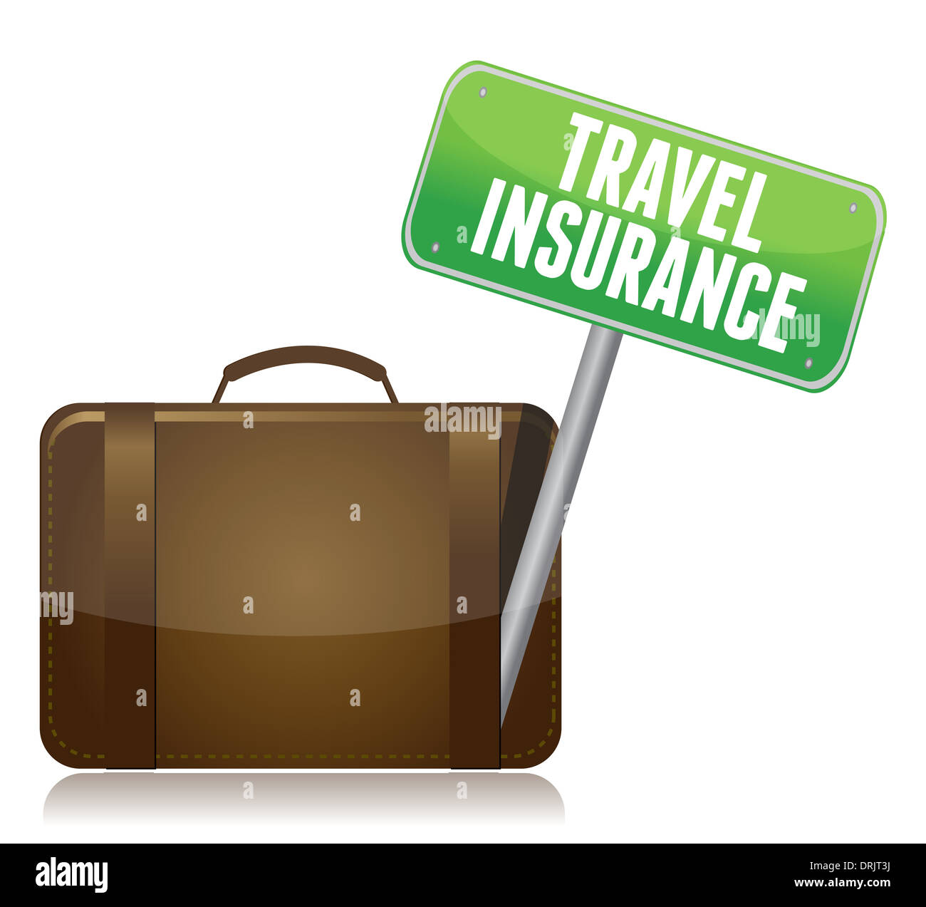 Travel Insurance concept isolated over a white background Stock Photo ...