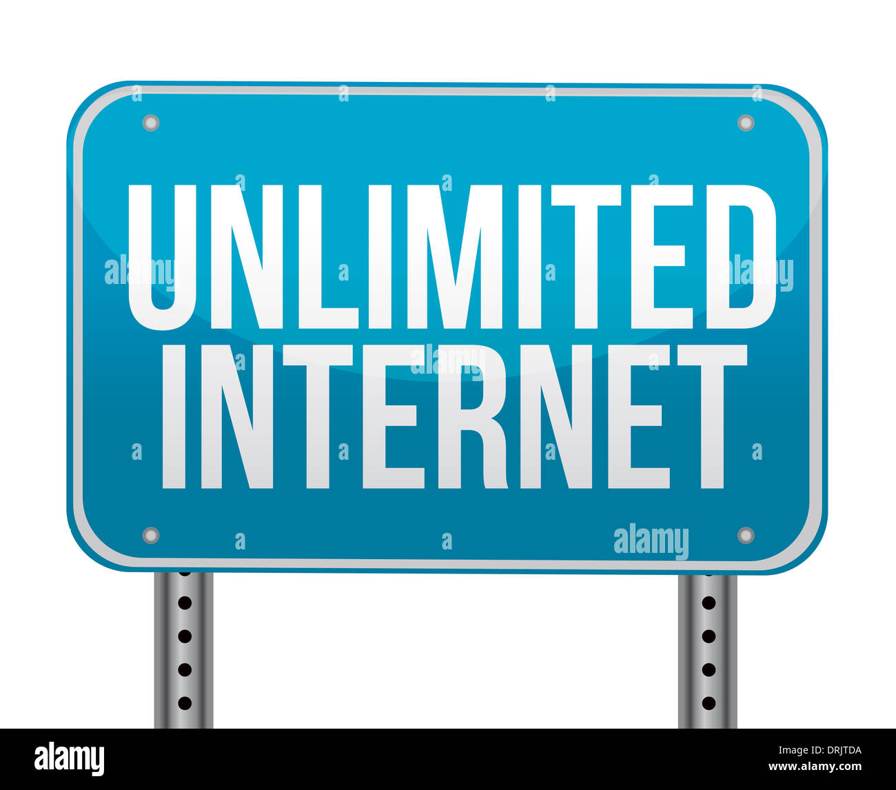 unlimited internet sign over a white background illustration design ...