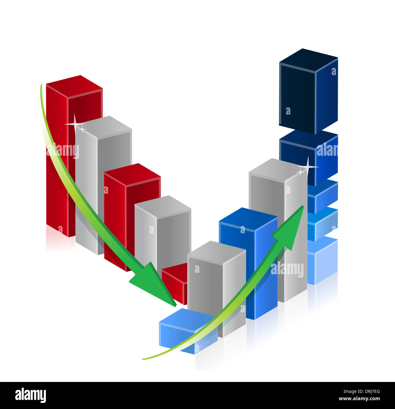 Market graphs up and down hi-res stock photography and images - Alamy