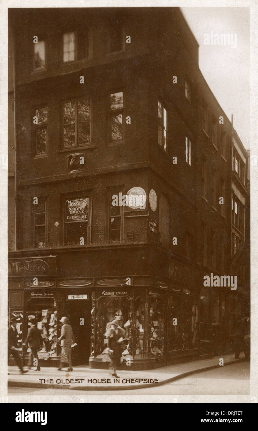 Oldest House in Cheapside, London Stock Photo - Alamy