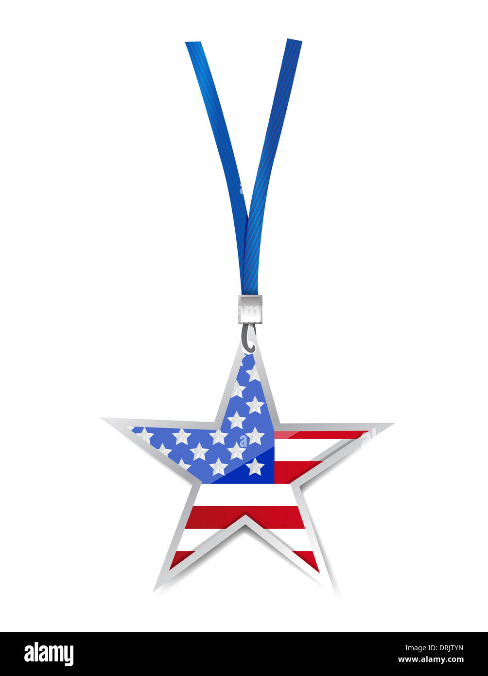 usa flag star illustration design over white Stock Photo - Alamy