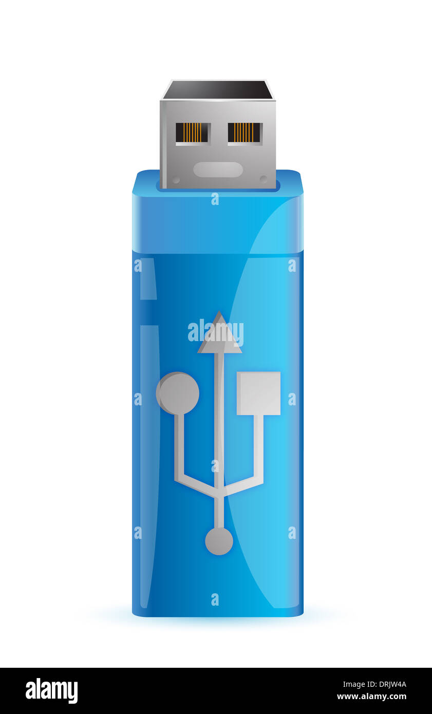 universal flash drive usb illustration design over a white background ...
