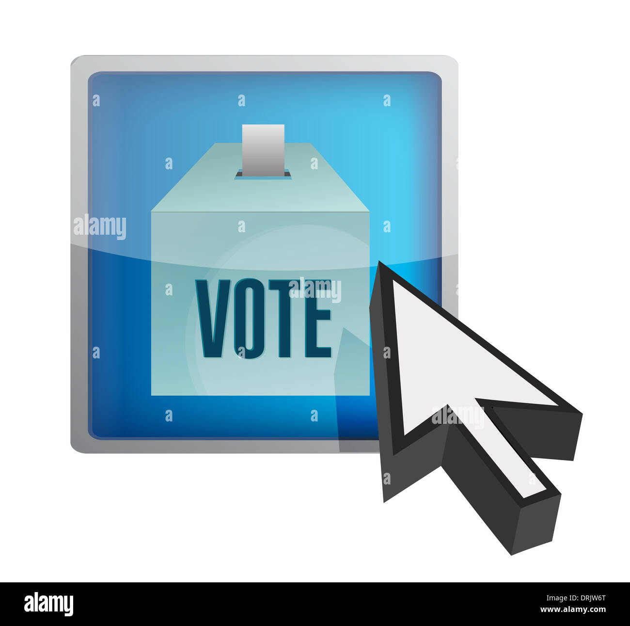 vote online concept illustration design over a white background Stock ...