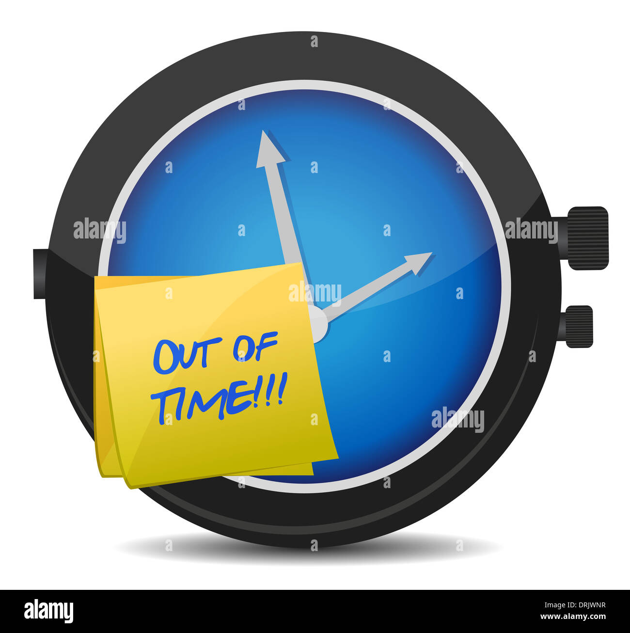 Out of time concept illustration design over white Stock Photo - Alamy