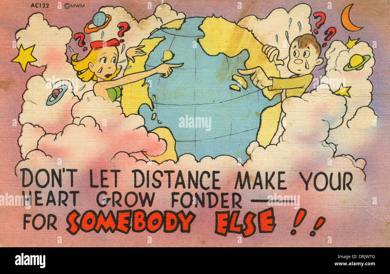 The problems of a long distance relationship Stock Photo - Alamy