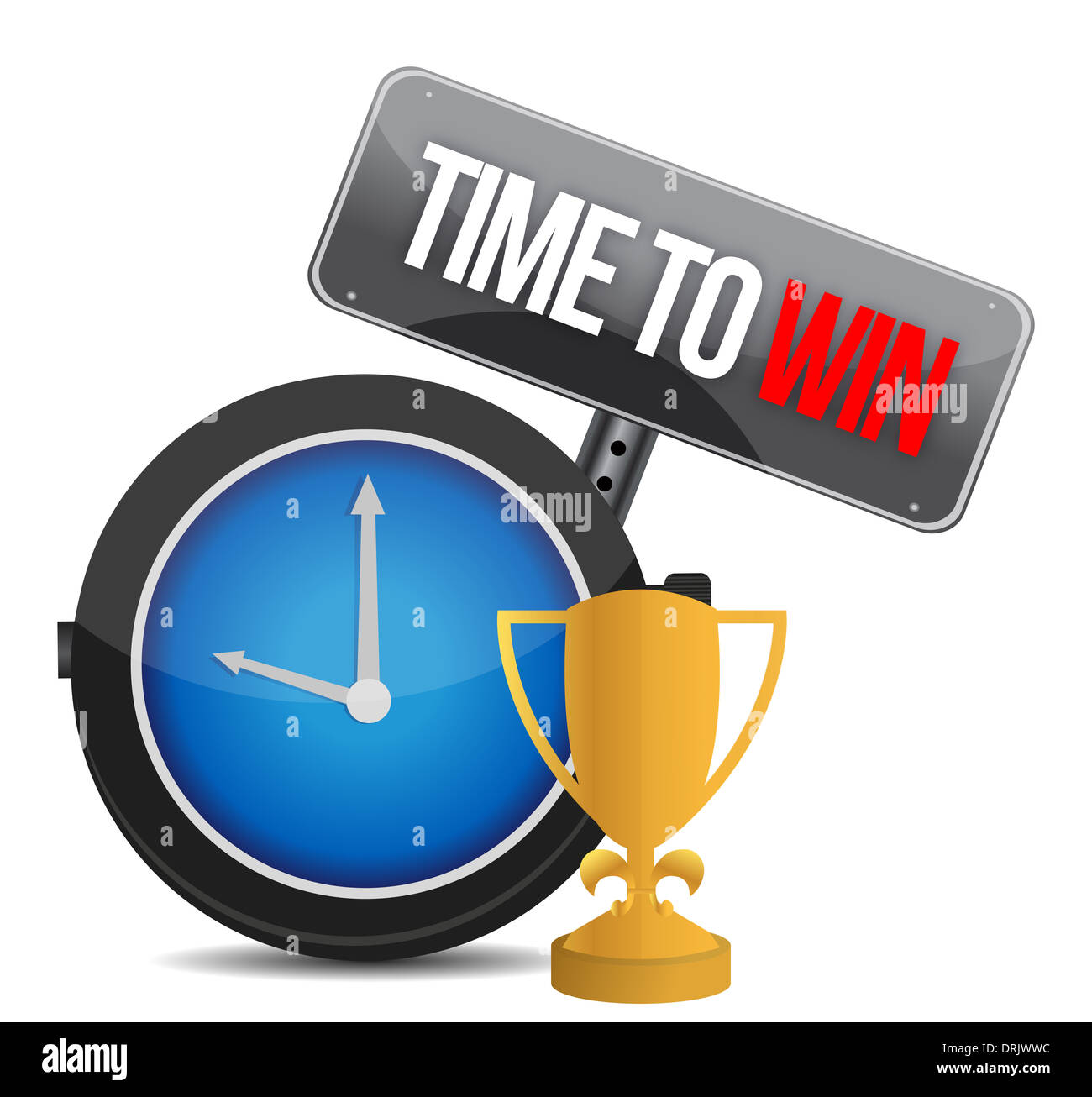 time to win watch illustration design over a white background Stock ...