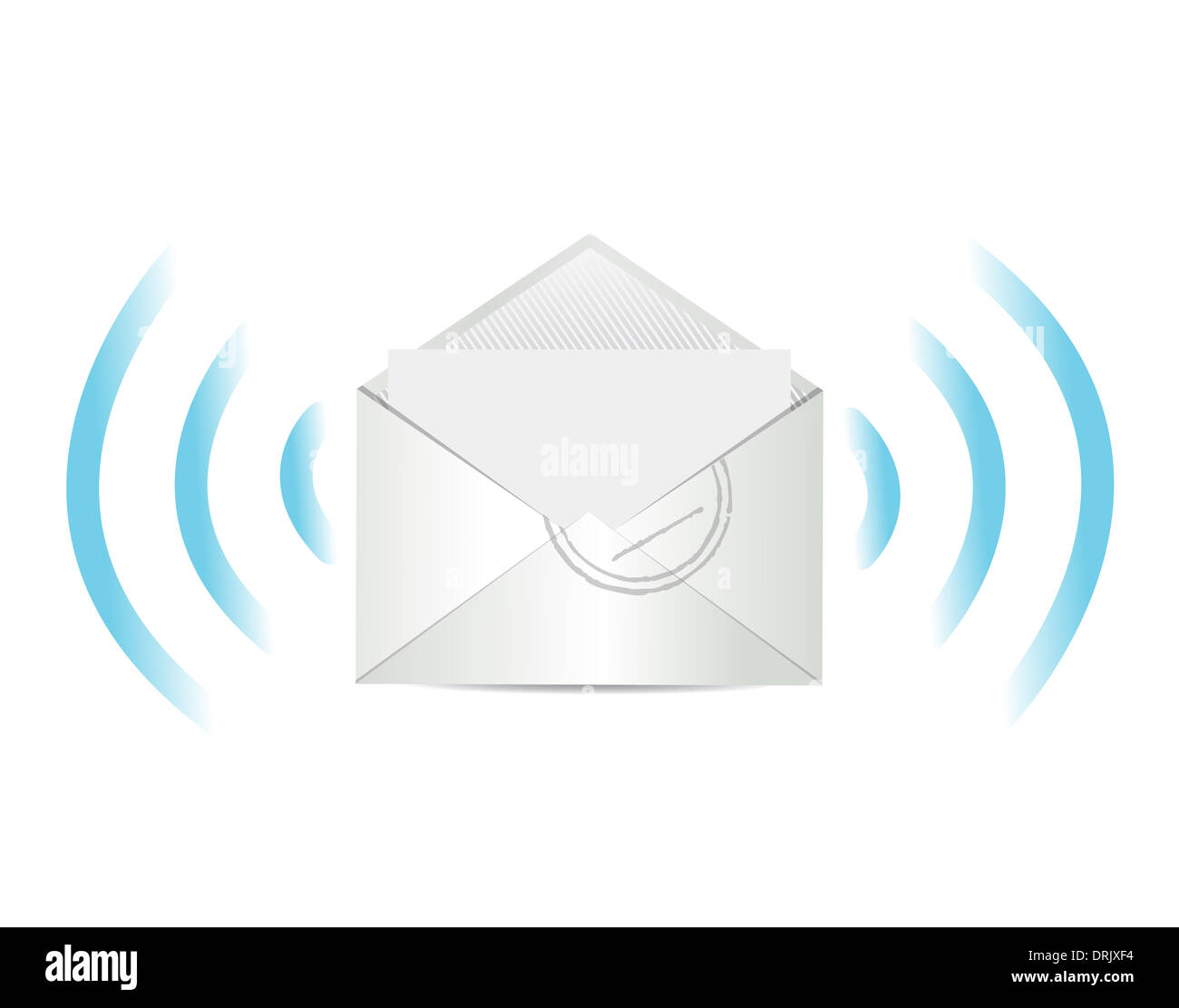 E mail communication illustration design Stock Photo - Alamy