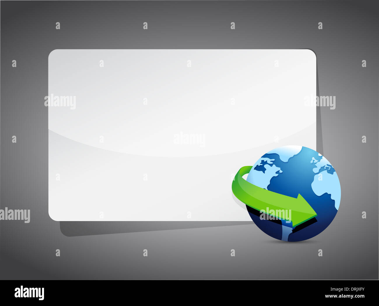 globe world map presentation board illustration design graphic Stock ...