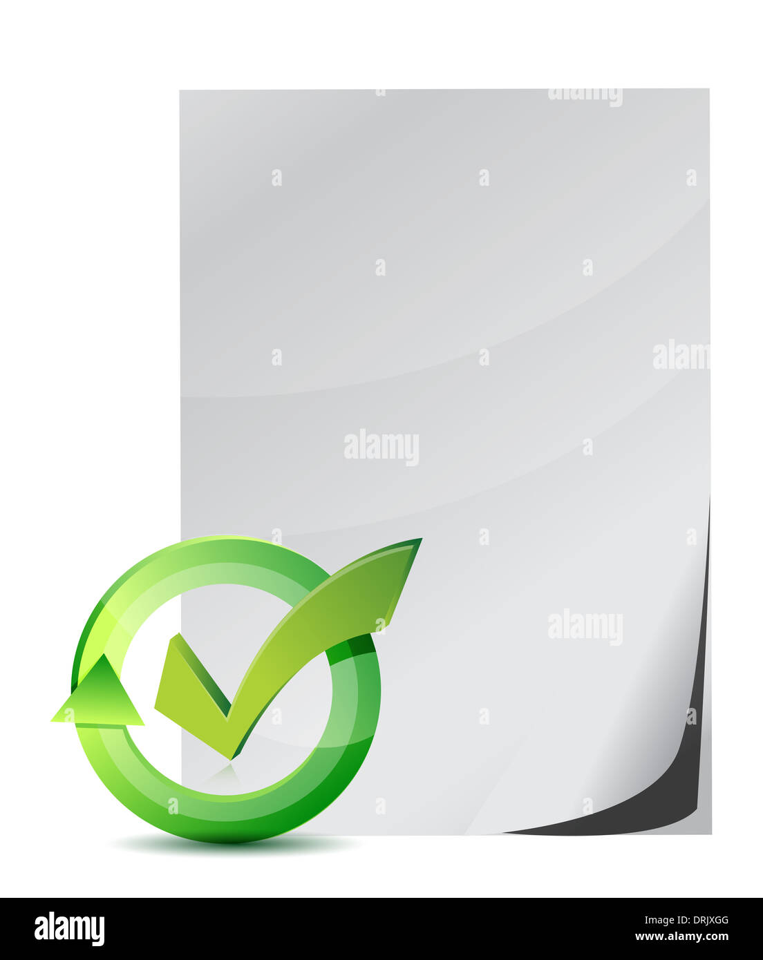 survey and check mark illustration design over white Stock Photo - Alamy