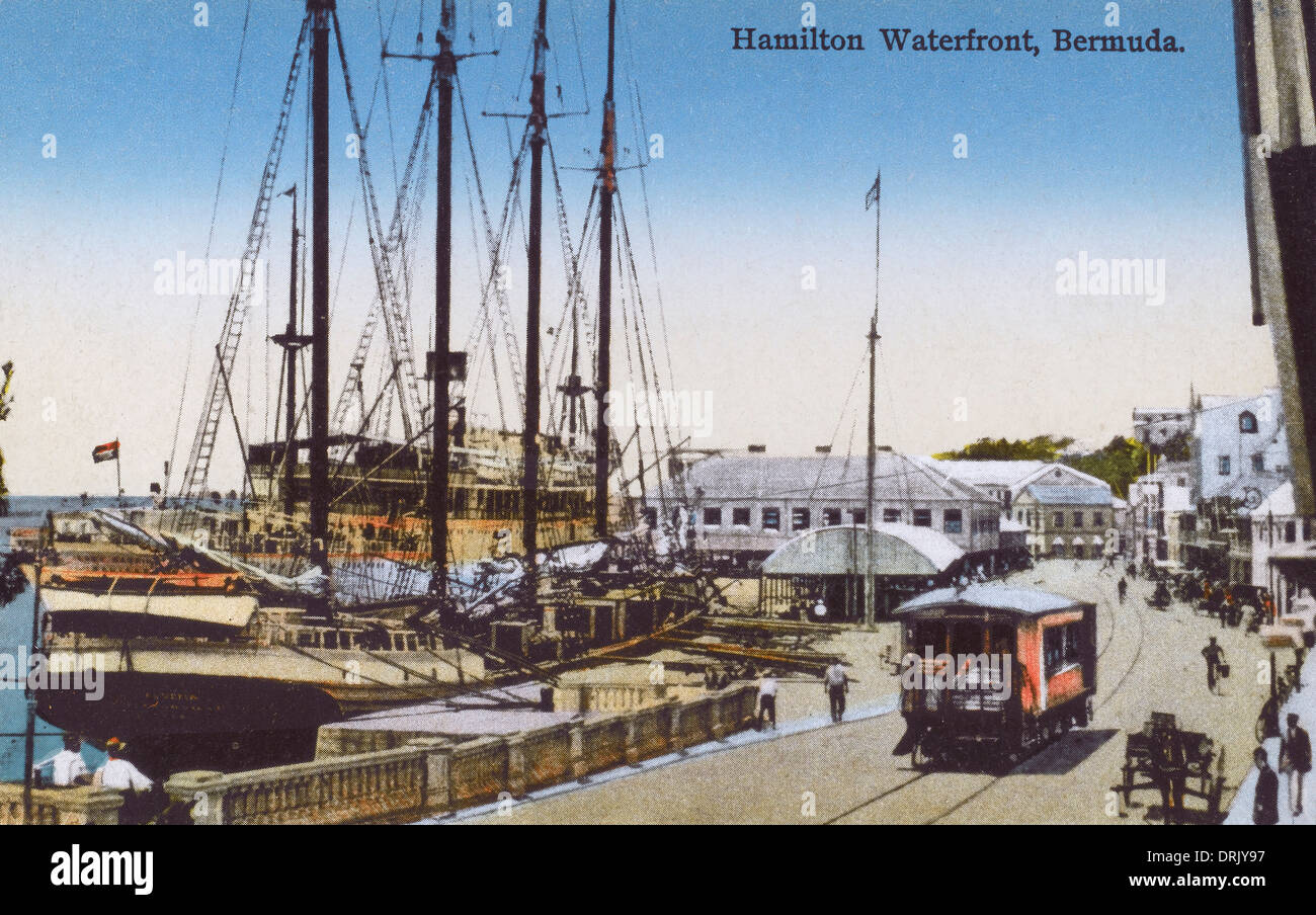 Hamilton Waterfront, Bermuda Stock Photo - Alamy