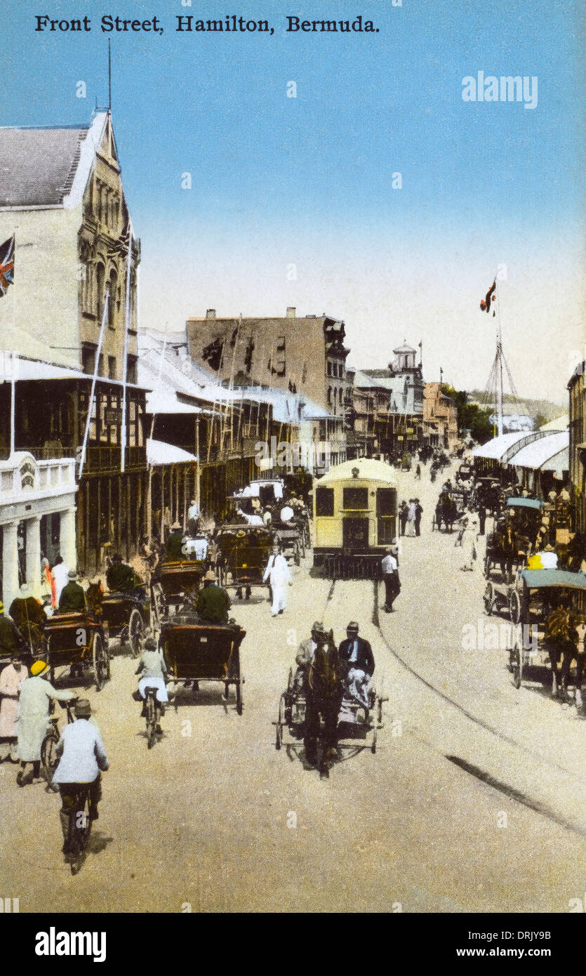 Front Street, Hamilton, Bermuda Stock Photo - Alamy
