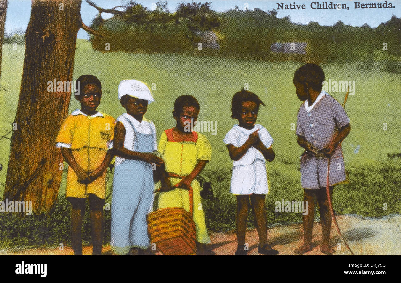 Bermudan Children, Bermuda Stock Photo - Alamy