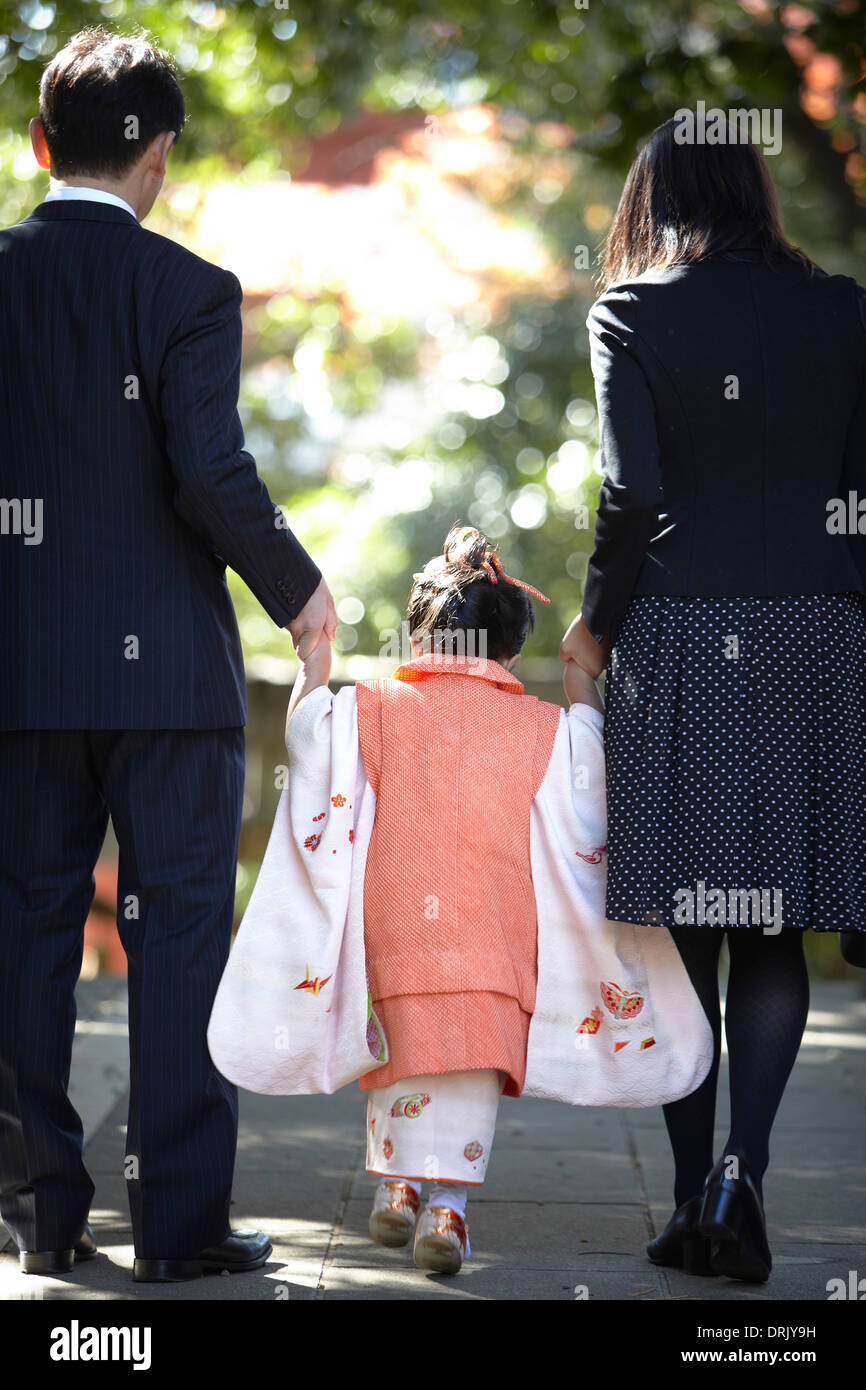 Japanese Seven-Five-Three ceremony Stock Photo - Alamy