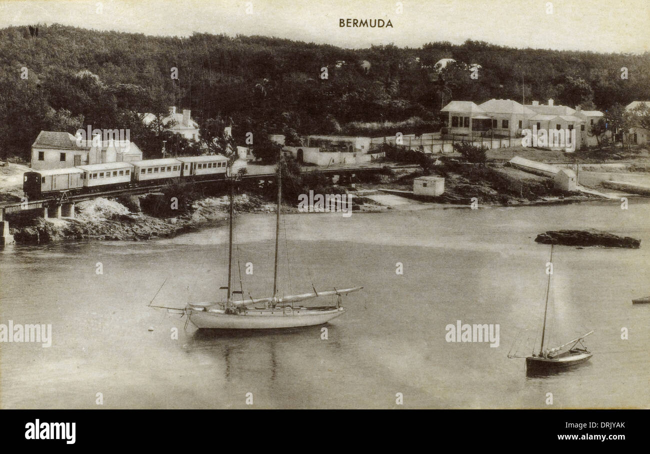 Bermudan Coastal Railway, Bermuda Stock Photo - Alamy