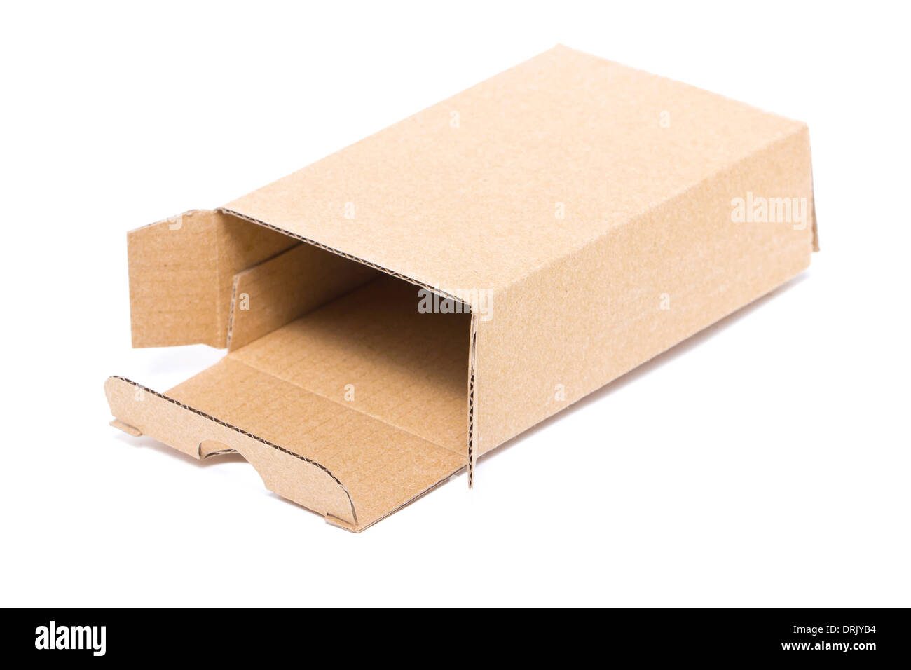 Empty cardboard box isolated on white Stock Photo - Alamy Empty cardboard box isolated on white Stock Photo - Alamy