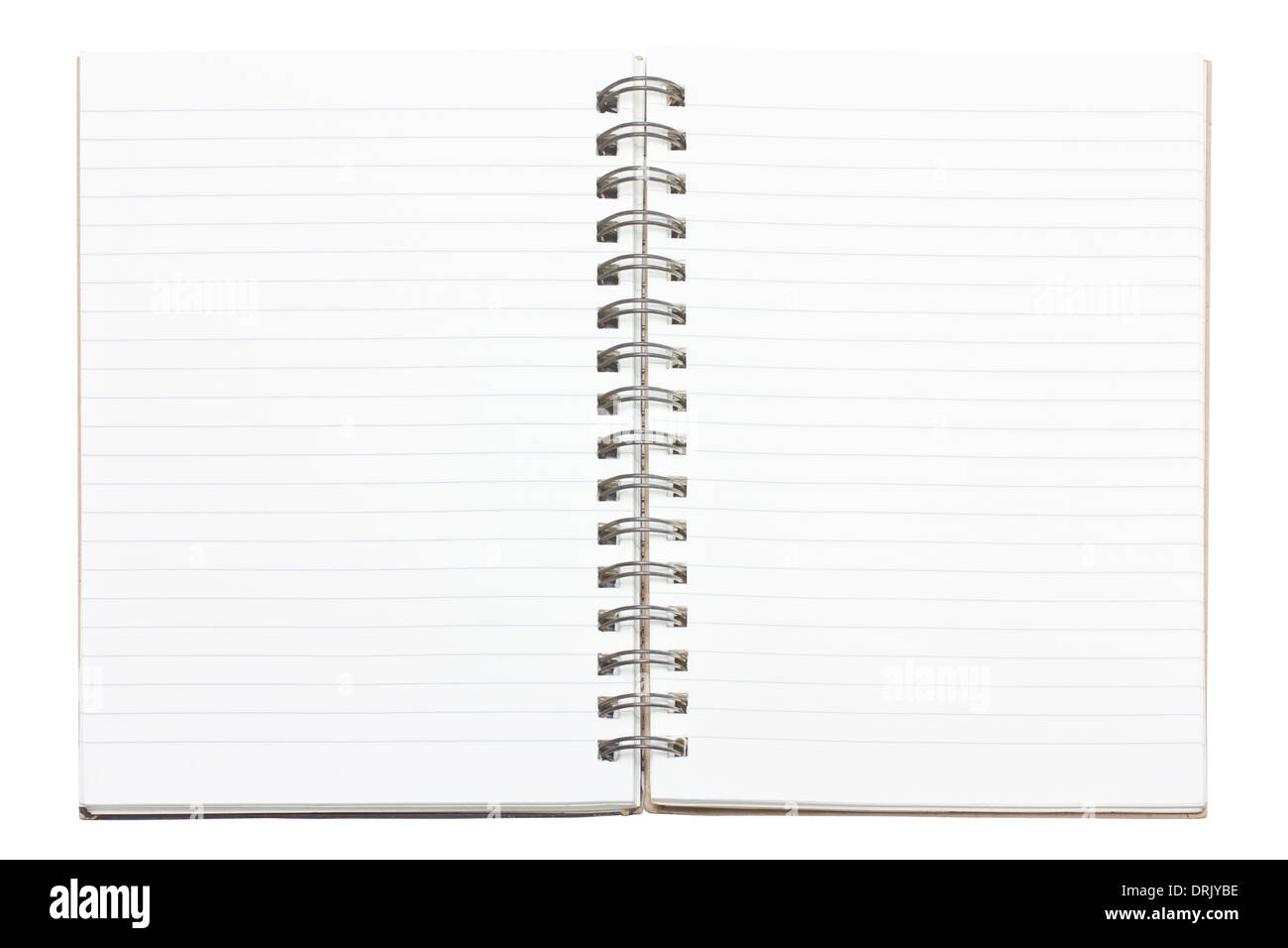 Open blank notebook isolated on white Stock Photo - Alamy