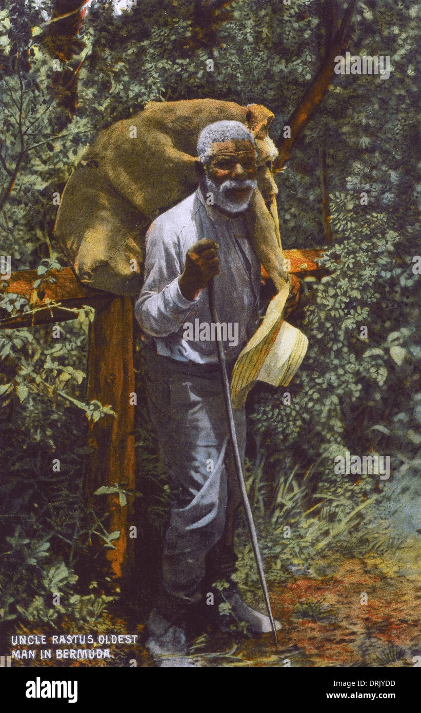 Uncle Rastus - the Oldest Man in Bermuda Stock Photo - Alamy