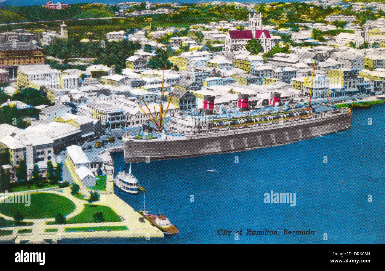 Harbour and city of Hamilton, Bermuda Stock Photo - Alamy