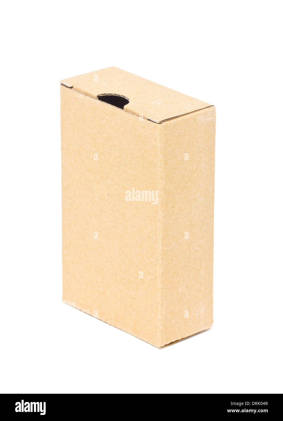 Empty cardboard box isolated on white Stock Photo - Alamy