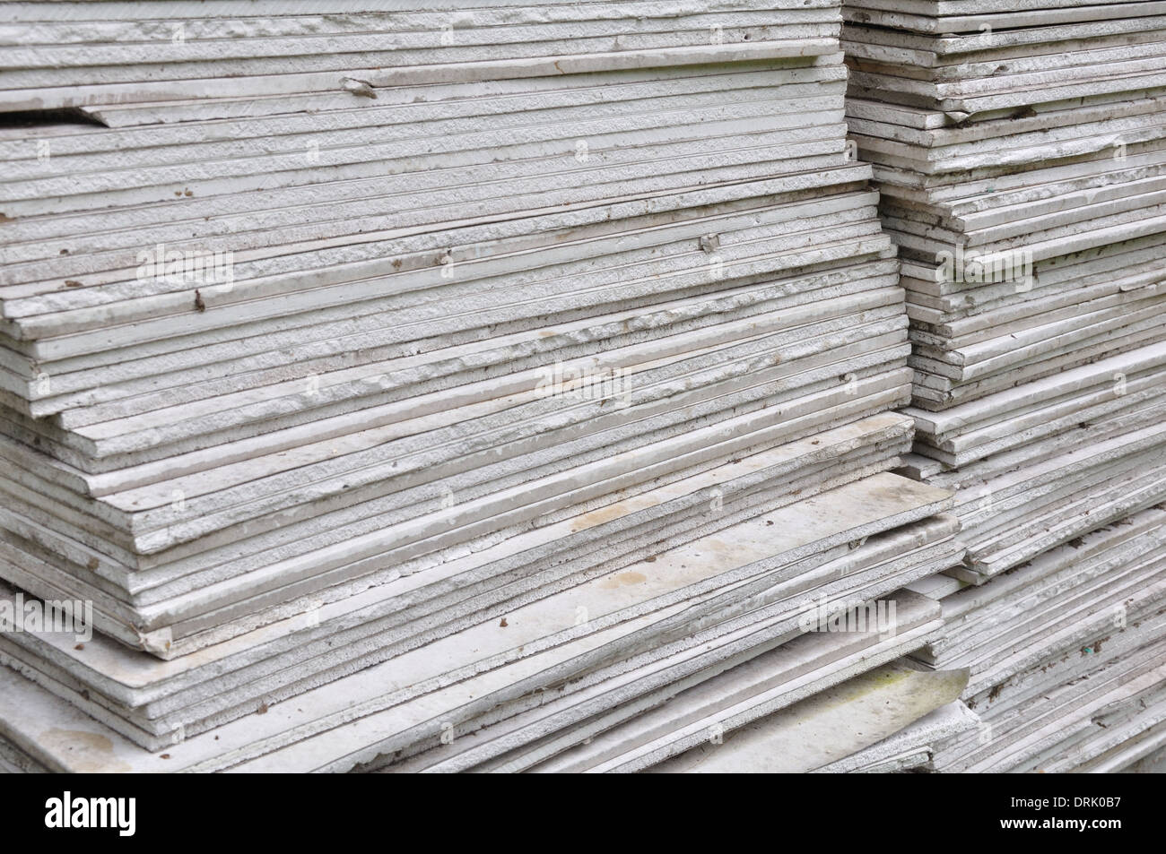 Stacking of gypsum sheets Stock Photo - Alamy