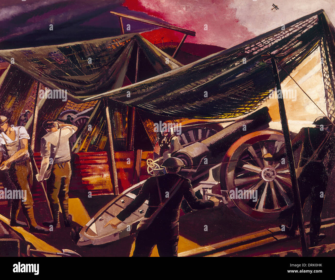 Firing a Howitzer, Western Front, WW1 Stock Photo - Alamy